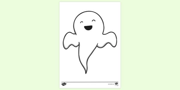 FREE! - Cute Ghost Colouring Page | Colouring Sheets