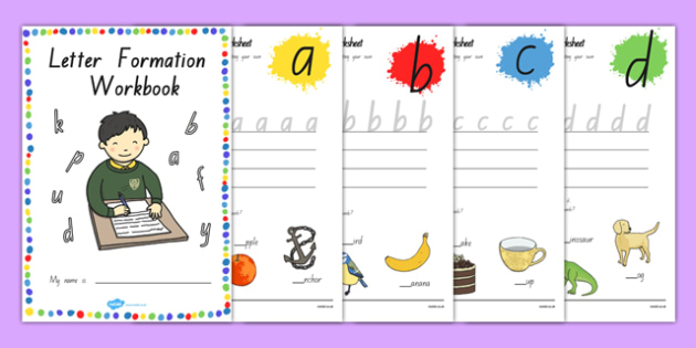 Letter Formation Workbook NZ (teacher made)