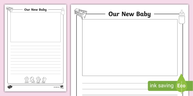 * NEW * Our New Baby Activity Sheet (teacher made)