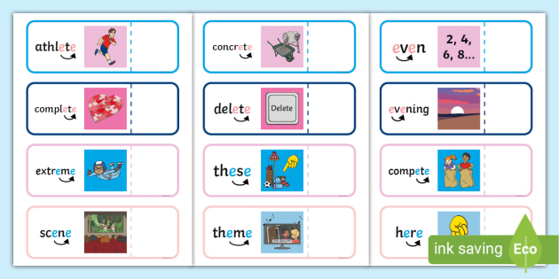 Magic e Read and Reveal 'e' Word Cards (teacher made)
