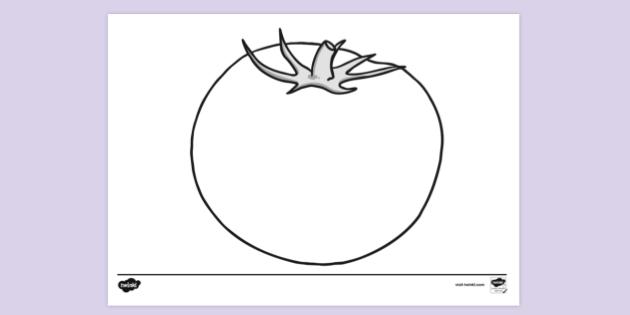 FREE! - Tomato Colouring Page | Colouring | Colouring Sheets
