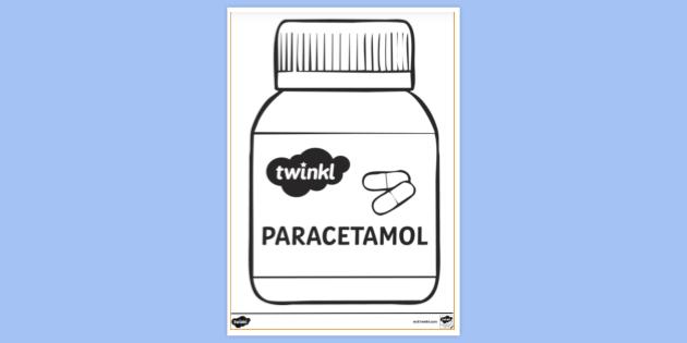 FREE! - Paracetamol Colouring Sheet | Colouring Sheets