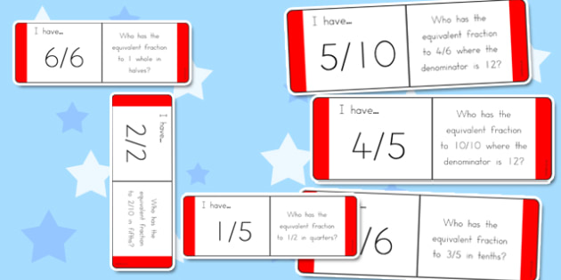 Equivalent Fraction Loop Cards - australia, equivalent