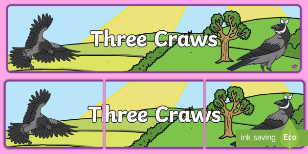 Three Craws Display Banner - -Scottish