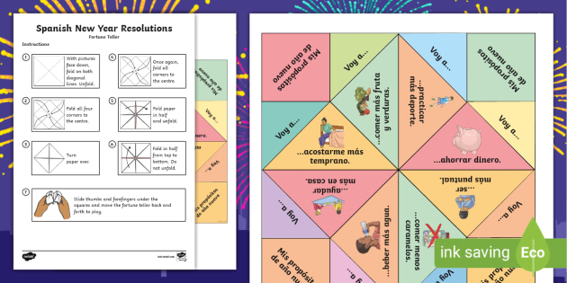 👉 Spanish New Year Resolutions Fortune Teller