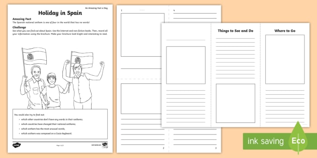 Holiday to Spain Worksheet / Worksheet (teacher made)