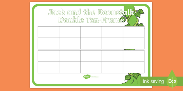 * NEW * Jack and the Beanstalk Double Ten-Frame - Jack And The Beanstalk