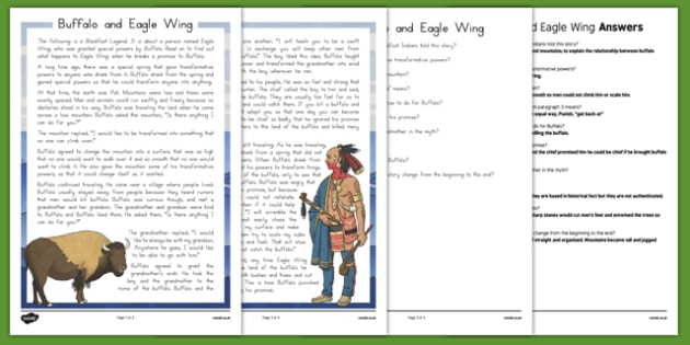 Buffalo and Eagle Wing Myth and Questions - usa, america, bison, myths