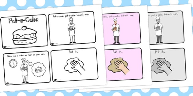 Pat a Cake Story Sequencing 4 Per A4 (teacher made)