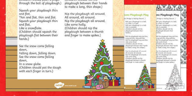 Christmas Decorations Playdough Play Song (teacher made)