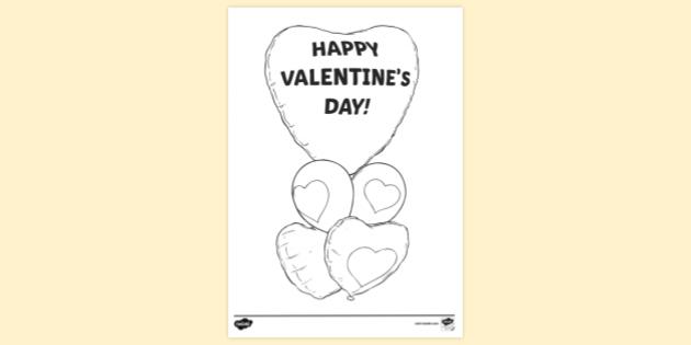FREE! - Happy Valentine's Day Hearts Colouring Page | Colouring