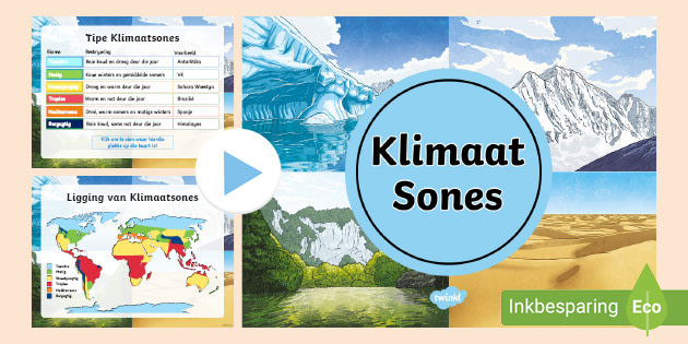 Klimaatsones PowerPoint (teacher made)