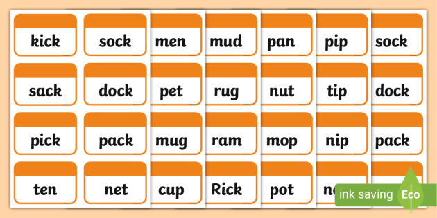 Twinkl Phonics Level 2 Decodable and Tricky Word Flashcards