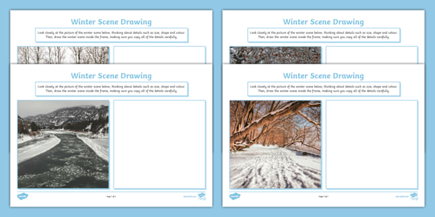Winter Scene Arts | twinkl.co.uk