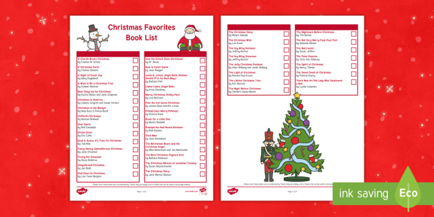 Christmas Favorites Book List