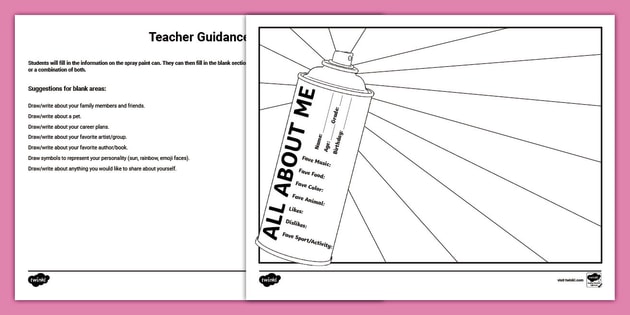 All About Me Art Style (creat de profesori)