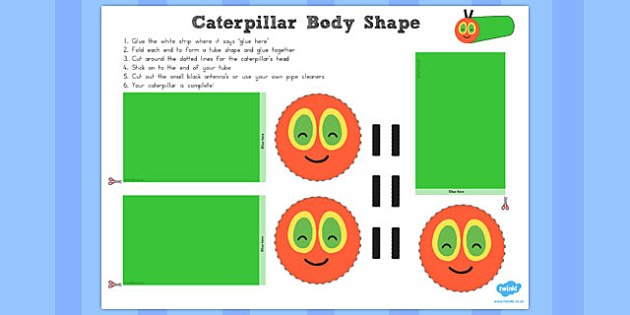 FREE! - Body Shape Activity to Support Teaching on The Very Hungry ...