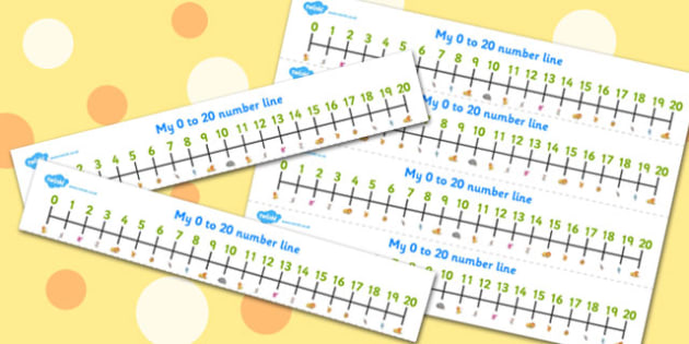 FREE! - The Lion And The Mouse Number Lines 0-20