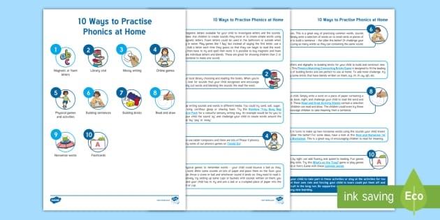 10 Ways to Practise Phonics at Home - A Guide for Parents