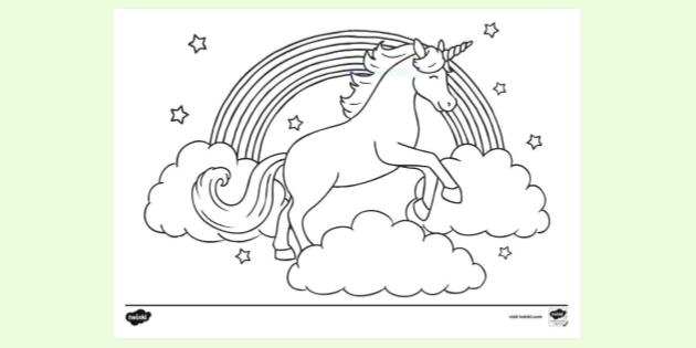 FREE Unicorn Colouring Colouring Sheets teacher Made 