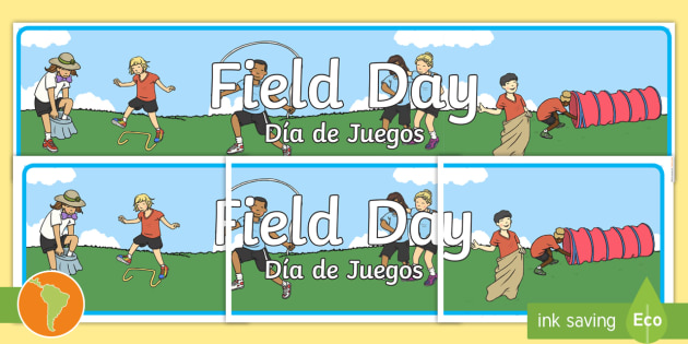 Display Banner: Field Day - English/Spanish - Field Day Display Banner