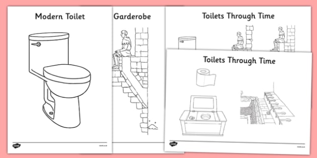 Toilets Through Time Colouring Pack (teacher made)