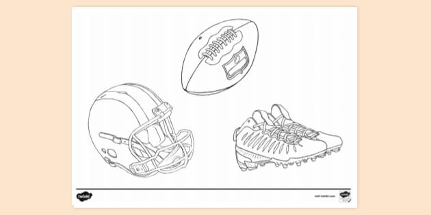 FREE! - NFL Colouring | Colouring Sheets (Teacher-Made)