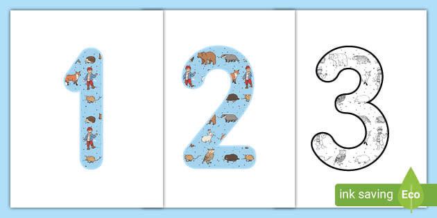 The Mitten Story Numbers