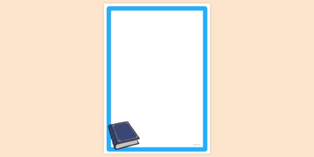 Book Page Border | Page Borders | Twinkl
