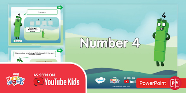 Numberblocks Number Fours | twinkl.com