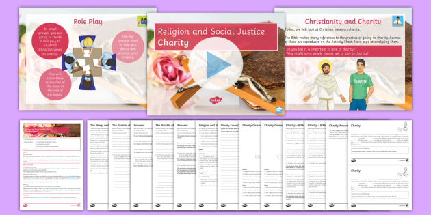 Religion and Social Justice Lesson 9: Charity (teacher made)