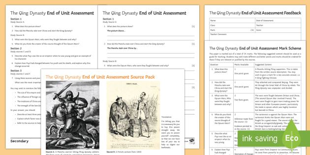 The Qing Dynasty Differentiated Assessment Pack