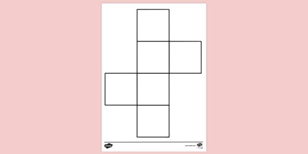FREE! - Cube Net Colouring | Colouring Sheets (teacher made)