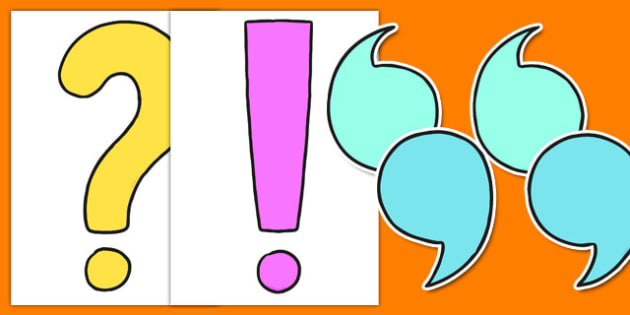 Plain Punctuation Cut Outs (creat de profesori)