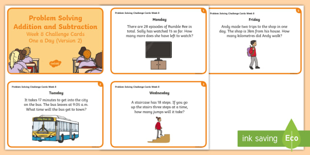 Week 8 - Version 2 - Problem Solving - One a day Challenge Cards