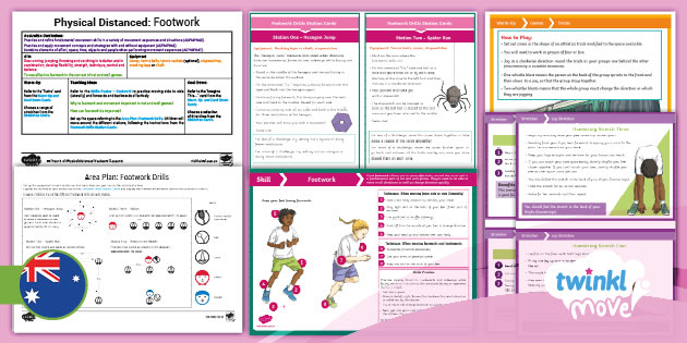 Move PE Years 3-4 Physical Distanced Multiskills Lesson 6: Footwork Lesson