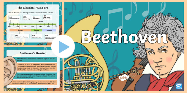 KS2 Beethoven Information PowerPoint (teacher made)