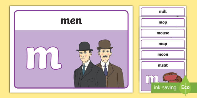 Initial m Sound Playdough Mats (teacher made)