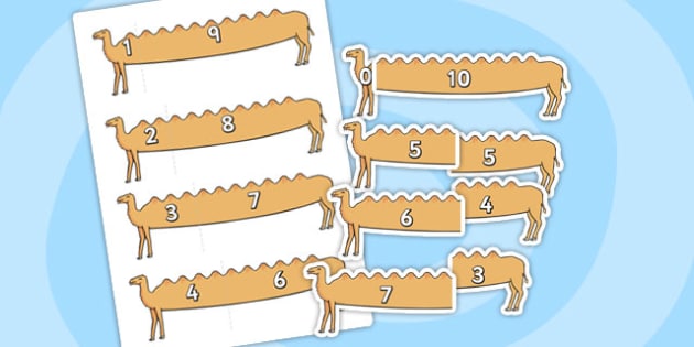 Alice The Camel Number Bonds To Ten - Alice the camel, number bonds, themed