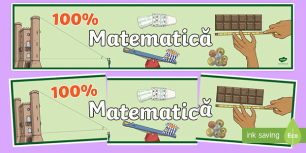 Matematică CCD - Banner (teacher made)