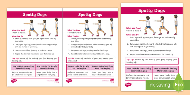 Spotty Dogs Circuit Card Pupil Knowledge Sheet