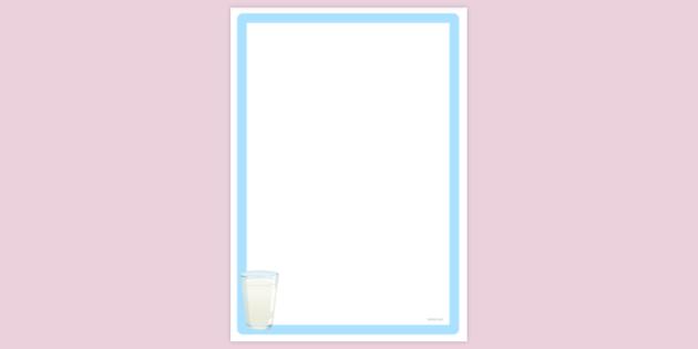 Milk Glass Page Border | Page Borders | Twinkl