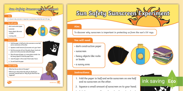 Sun Safety Experiment | Sunscreen | Year Four Science