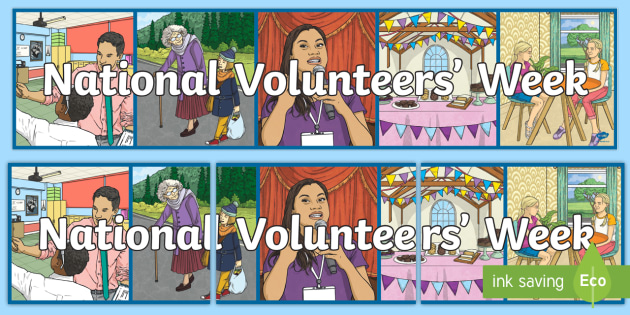 National Volunteers' Week Display Banner (teacher made)