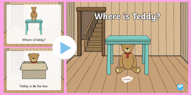 FREE! - Teddy Prepositions PowerPoint - English Positional Language