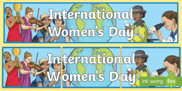 KS2 International Women's Day Display Banner (teacher made)