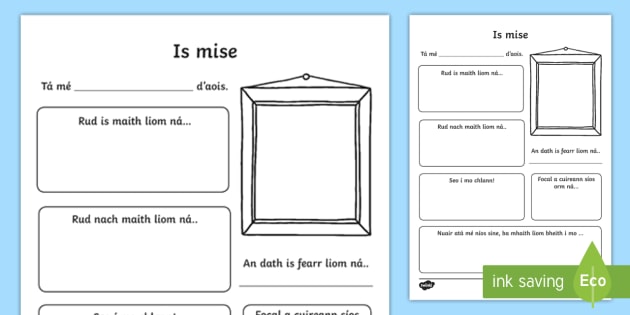 Postaer Mé Féin (teacher made)