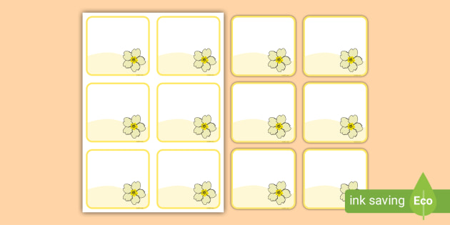 👉 Primrose Themed Editable Drawer Peg Name Labels