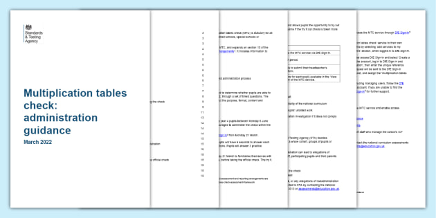 ‘More children score full marks in their times tables check’ official DfE