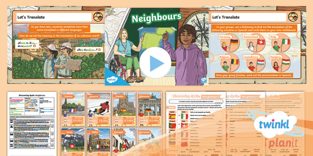 👉 PlanIt Year 6 Spanish Lesson: Neighbours (teacher made)